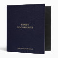 Estate Planning Trust Documents Binder | Zazzle