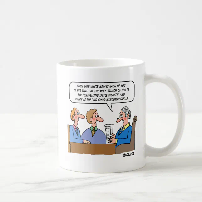 Estate Probate Lawyer Executor Cartoon Funny Coffee Mug | Zazzle