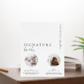 Estelle Modern Minimal Photo Signature Drinks Sign | Zazzle