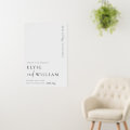 Estelle Modern Minimal Welcome Sign Poster | Zazzle