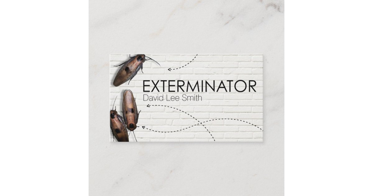 Esterminator pest control business card | Zazzle