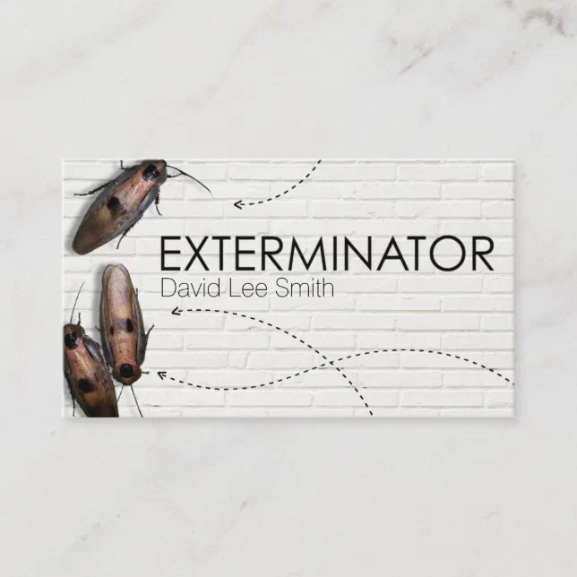 Esterminator pest control business card | Zazzle