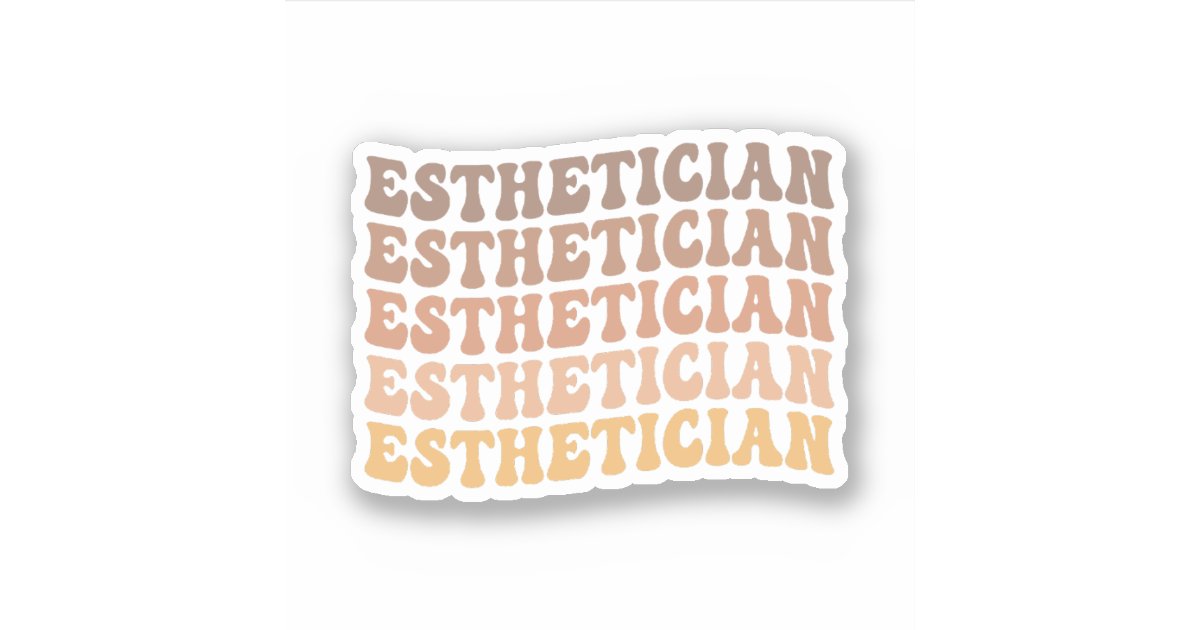 Esthetician, Beauty Care, New Licensed Esthetician Sticker | Zazzle
