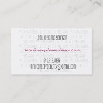 Esthetician Beauty Skin Care Business card | Zazzle