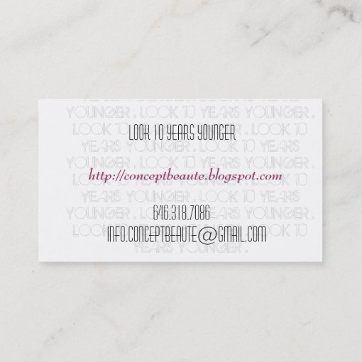 Esthetician Beauty Skin Care Business card | Zazzle