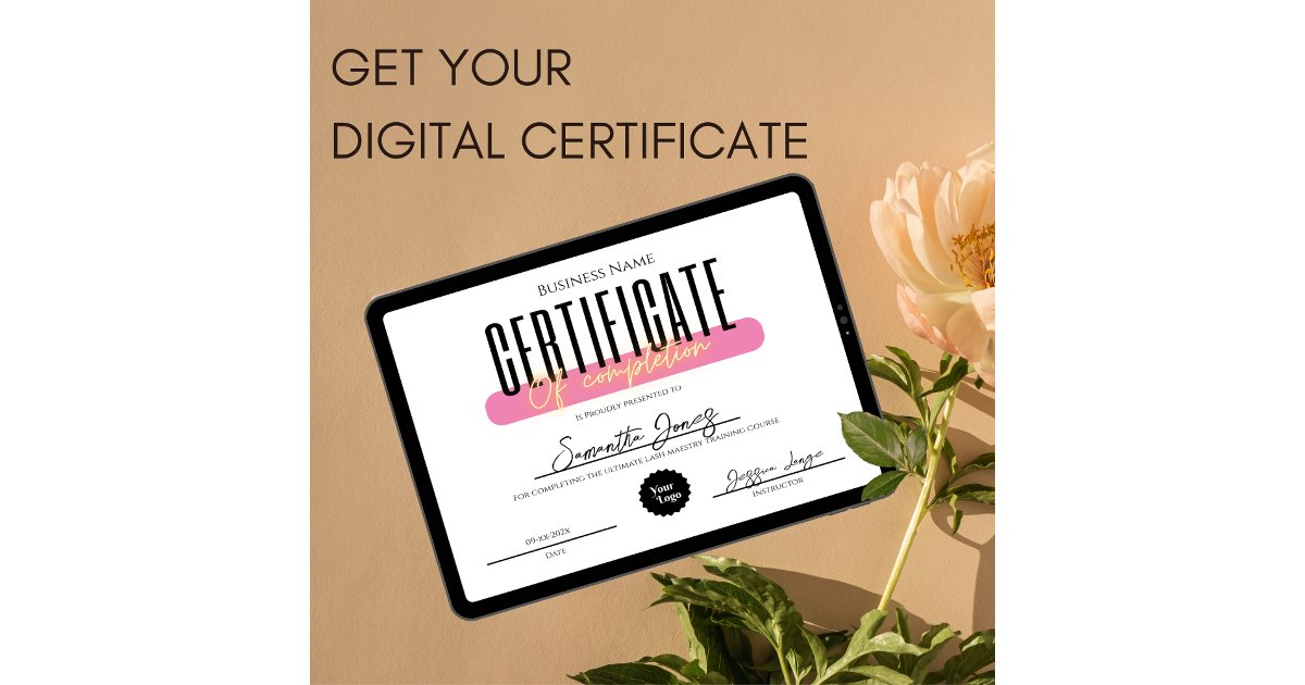 Esthetician Certificate Of Completion Awards Bold Poster | Zazzle