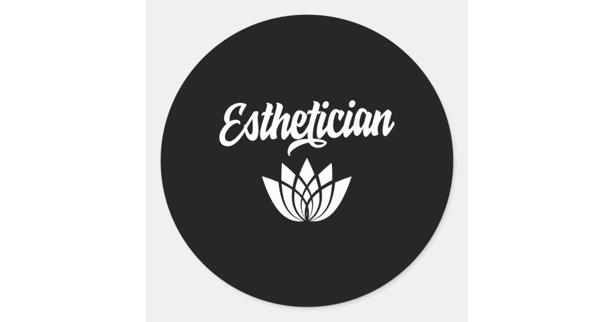 Esthetician Estheticians Profession Team Facialist Classic Round ...