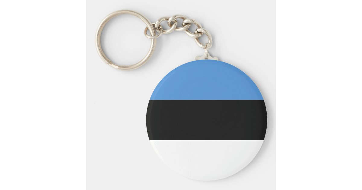 Estonia (Estonian) Flag Keychain | Zazzle