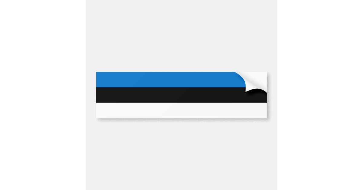 Estonia Flag Bumper Sticker | Zazzle