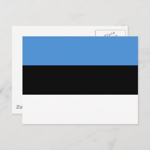Estonia Flag EE Postcard | Zazzle