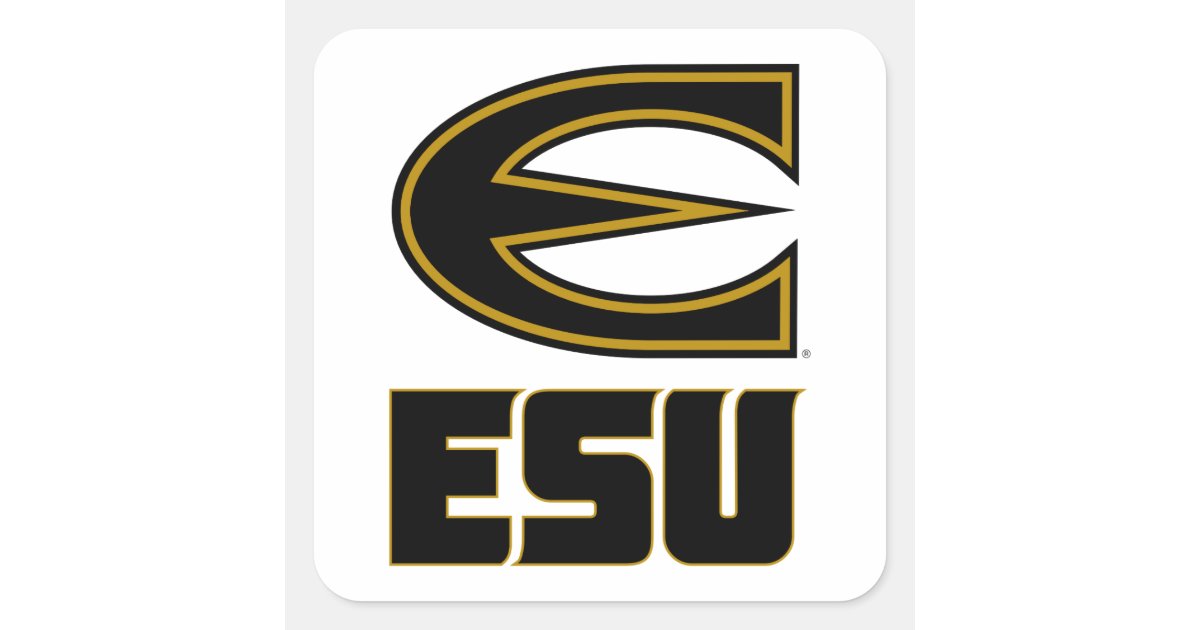 ESU Logo Square Sticker | Zazzle