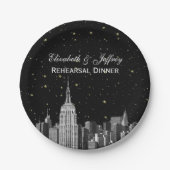 Etch NYC ESB Skyline Star DIY Bg Paper Plates | Zazzle