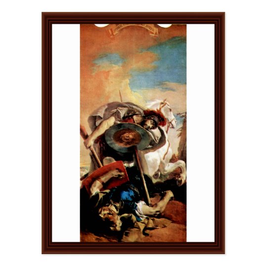 Eteocles And Polynices By Tiepolo Giovanni Battist Postcard | Zazzle.com