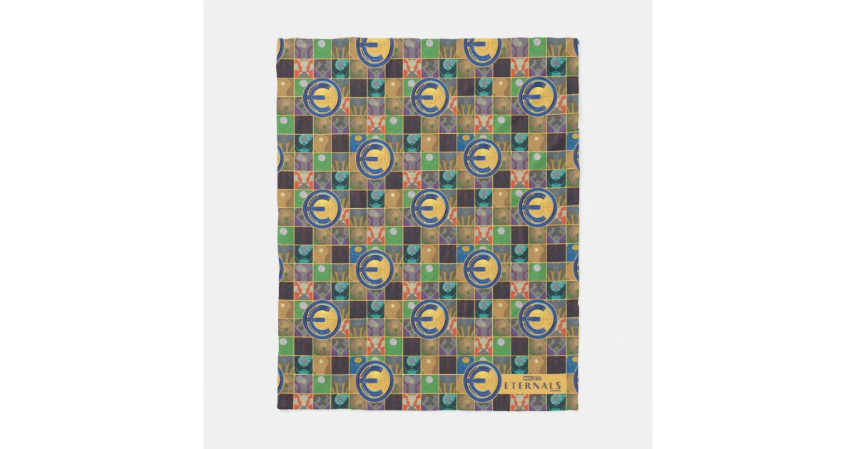 Eternals Costume Grid Pattern Fleece Blanket | Zazzle