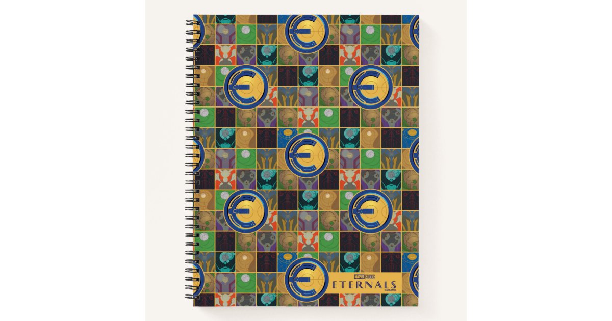 Eternals Costume Grid Pattern Notebook | Zazzle