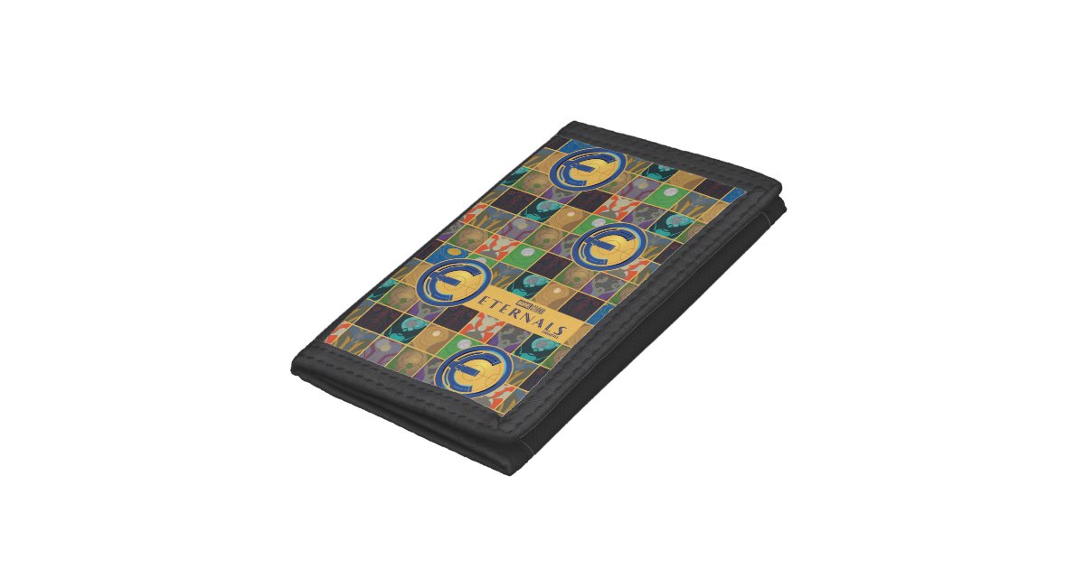 Eternals Costume Grid Pattern Trifold Wallet | Zazzle