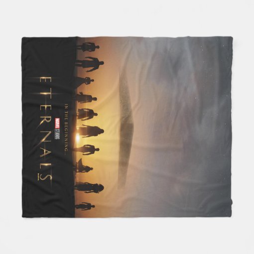 Eternals Sunrise Silhouette Theatrical Poster Fleece Blanket | Zazzle