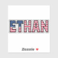 Ethan Name First Name USA Sticker Stickerset | Zazzle