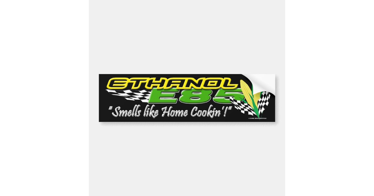 ETHANOL E85 Bumper Sticker | Zazzle