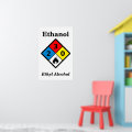Ethanol MSDS Warning Poster | Zazzle