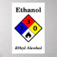 Ethanol MSDS Warning Symbol Poster | Zazzle