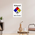 Ethanol MSDS Warning Symbol Poster | Zazzle