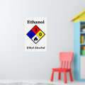 Ethanol MSDS Warning Symbol Poster | Zazzle