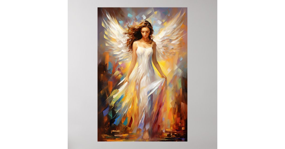 Ethereal Angel Art Poster | Zazzle