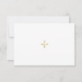 Ethereal Blue Flowers Orthodox Christian Baptism Thank You Card | Zazzle