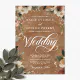 Ethereal Elegance Clay Ember Watercolor Wedding Invitation | Zazzle