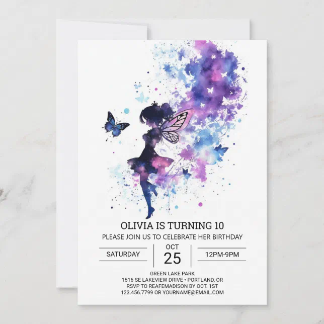 Ethereal Fairy Tale Birthday Invitation | Zazzle