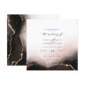 Ethereal Mist Ombre Blush Luxury Square Wedding Invitation | Zazzle
