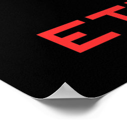 Ethereum ETH 8-Bit Red Logo | Poster | Zazzle