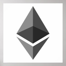 Ethereum ETH Logo | Poster | Zazzle