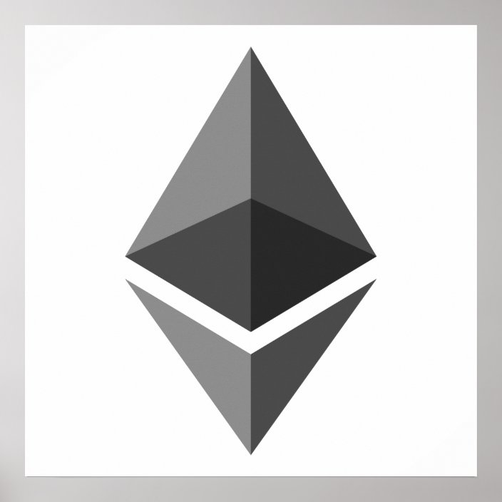 Ethereum ETH Logo | Poster | Zazzle.com
