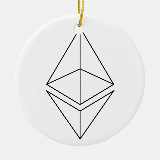 Ethereum Eth Logo Symbol Crypto Christmas Ornament | Zazzle