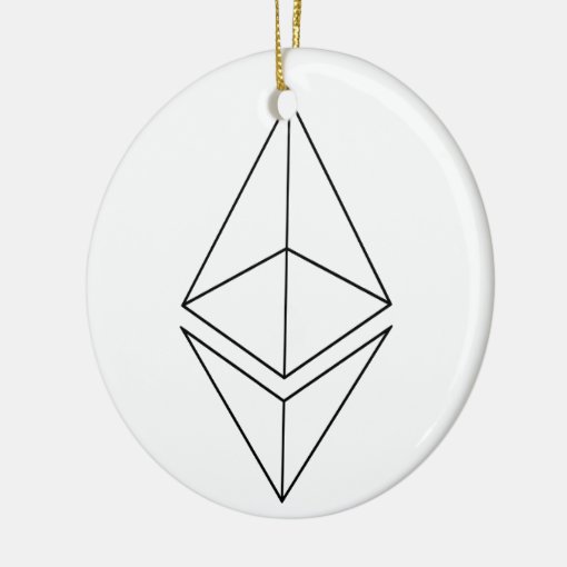 Ethereum Eth Logo Symbol Crypto Christmas Ornament | Zazzle