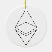 Ethereum Eth Logo Symbol Crypto Christmas Ornament | Zazzle