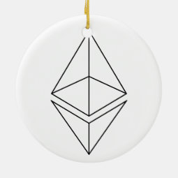 Ethereum Eth Logo Symbol Crypto Christmas Ornament | Zazzle