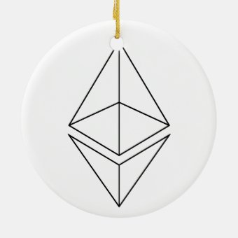 Ethereum Eth Logo Symbol Crypto Christmas Ornament | Zazzle