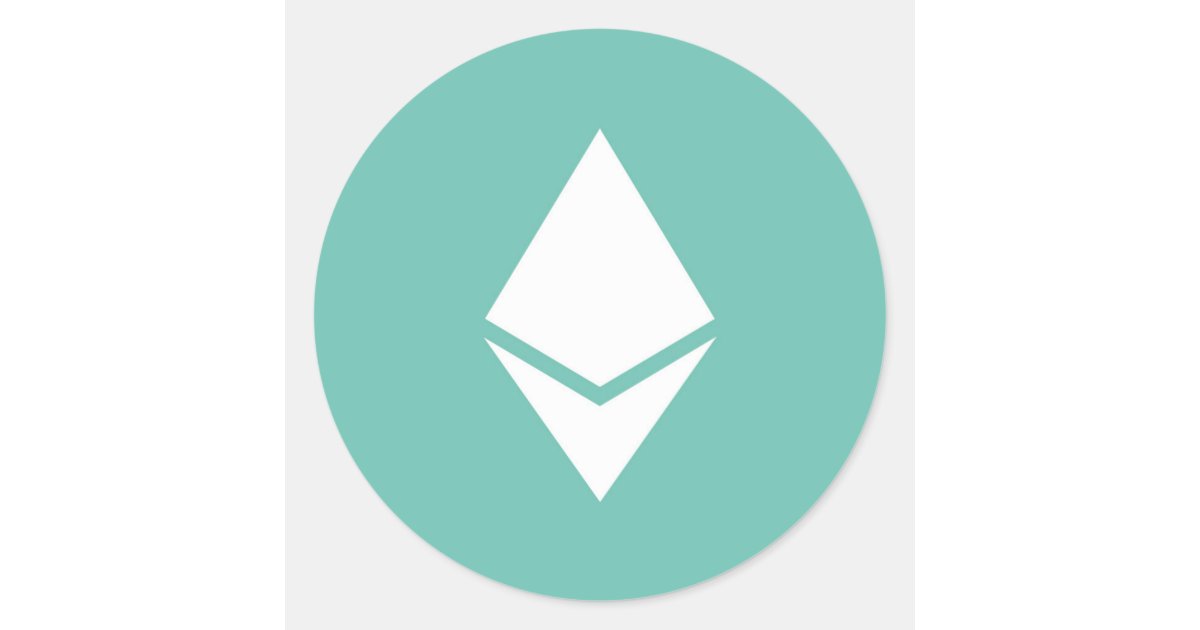 Ethereum Sticker | Zazzle