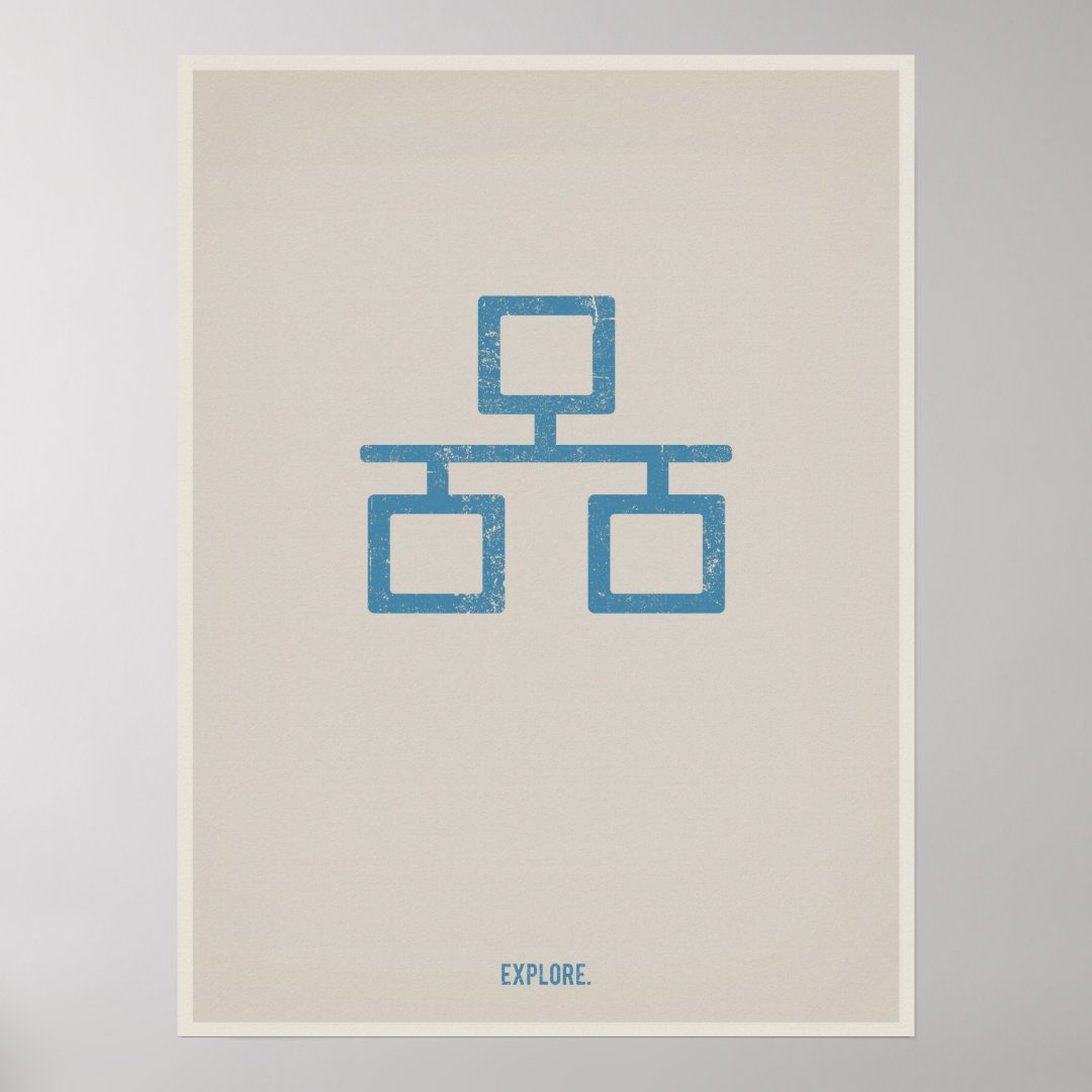 Ethernet minimalistic poster | Zazzle
