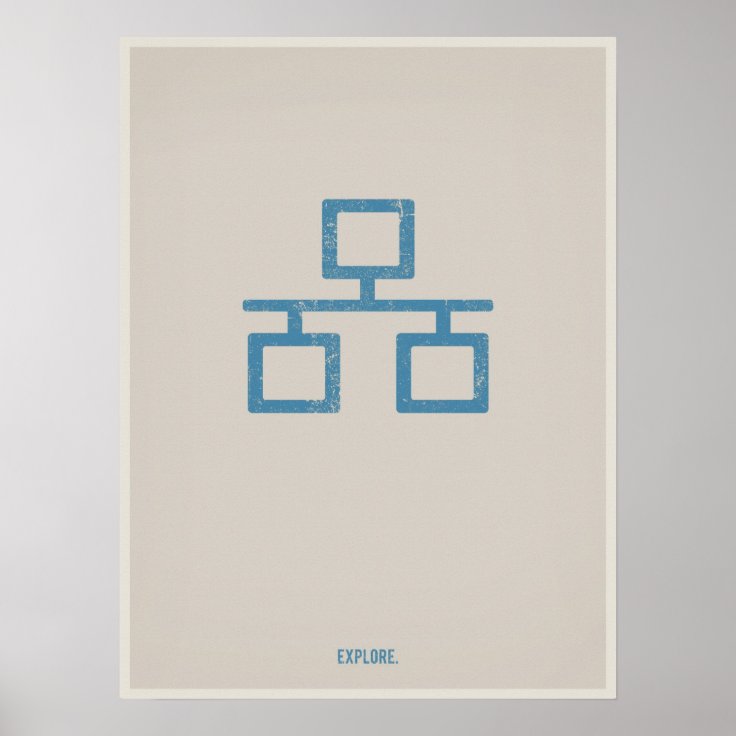Ethernet minimalistic poster | Zazzle