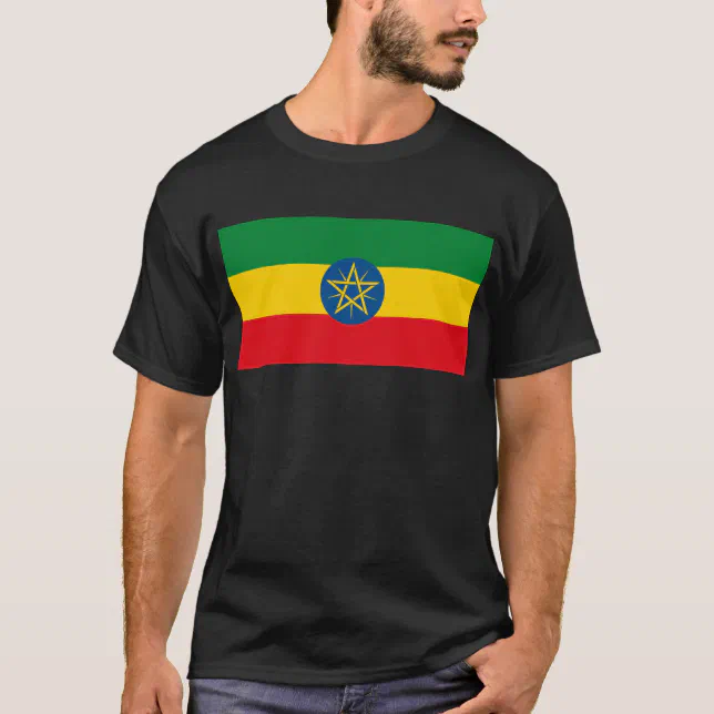 Ethiopia Flag T-shirt | Zazzle