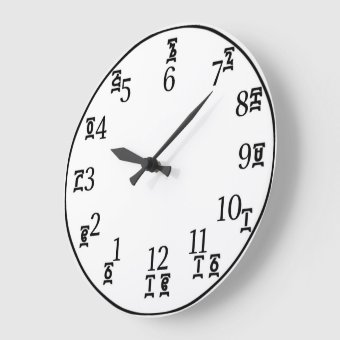 Ethiopian Clock - Amharic & English Numbers | Zazzle