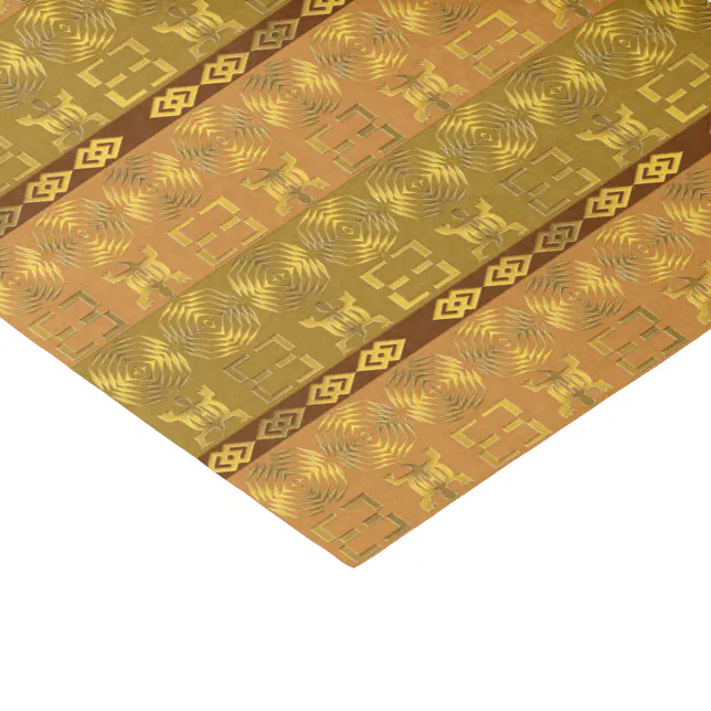 ethnic african pattern with Adinkra simbols Tissue Paper | Zazzle