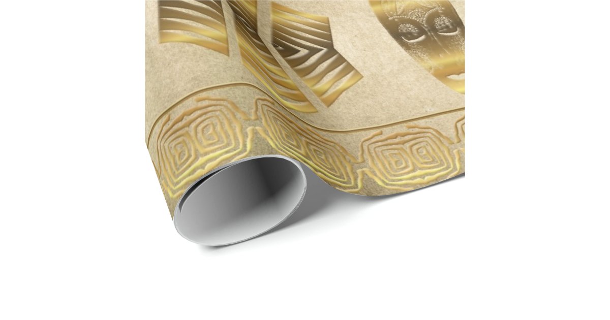 Ethnic African Tribal Geometric Wrapping Paper | Zazzle