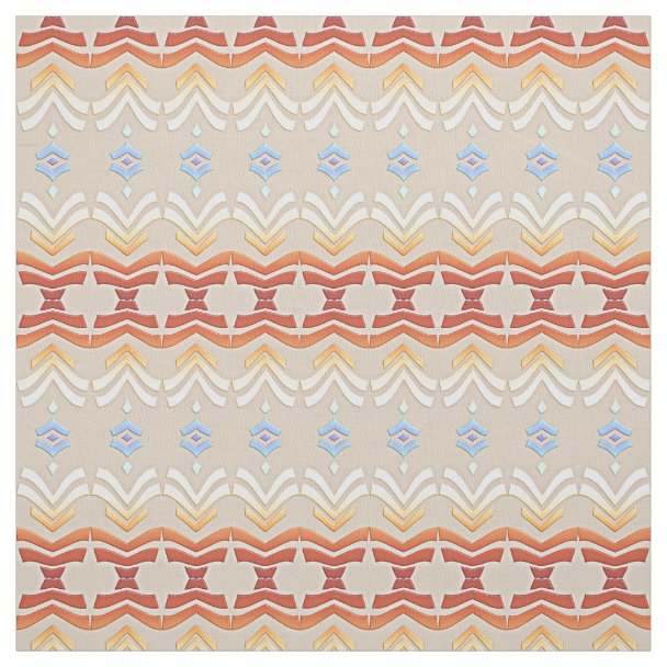 Bohemian Style Fabric | Zazzle