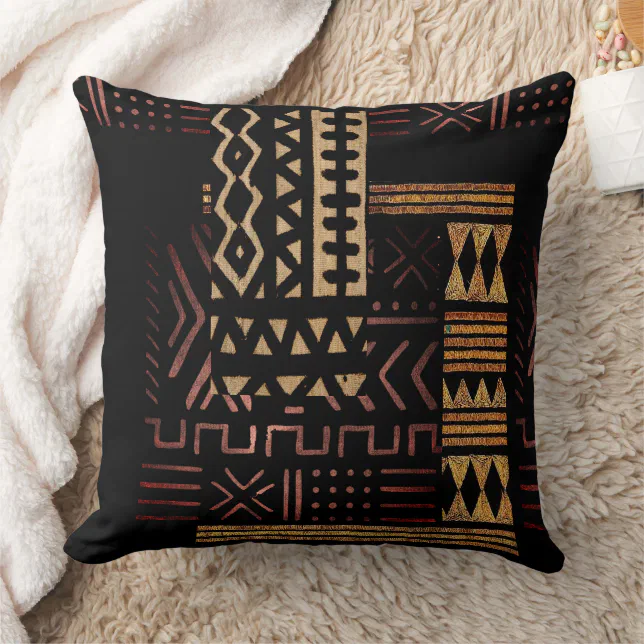 Ethnic Geometric Patterns: Throw Pillow | Zazzle