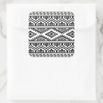 Ethnic Pattern Design Square Sticker | Zazzle